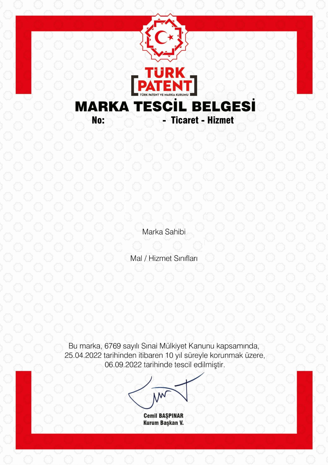 Marka - Birlik Patent